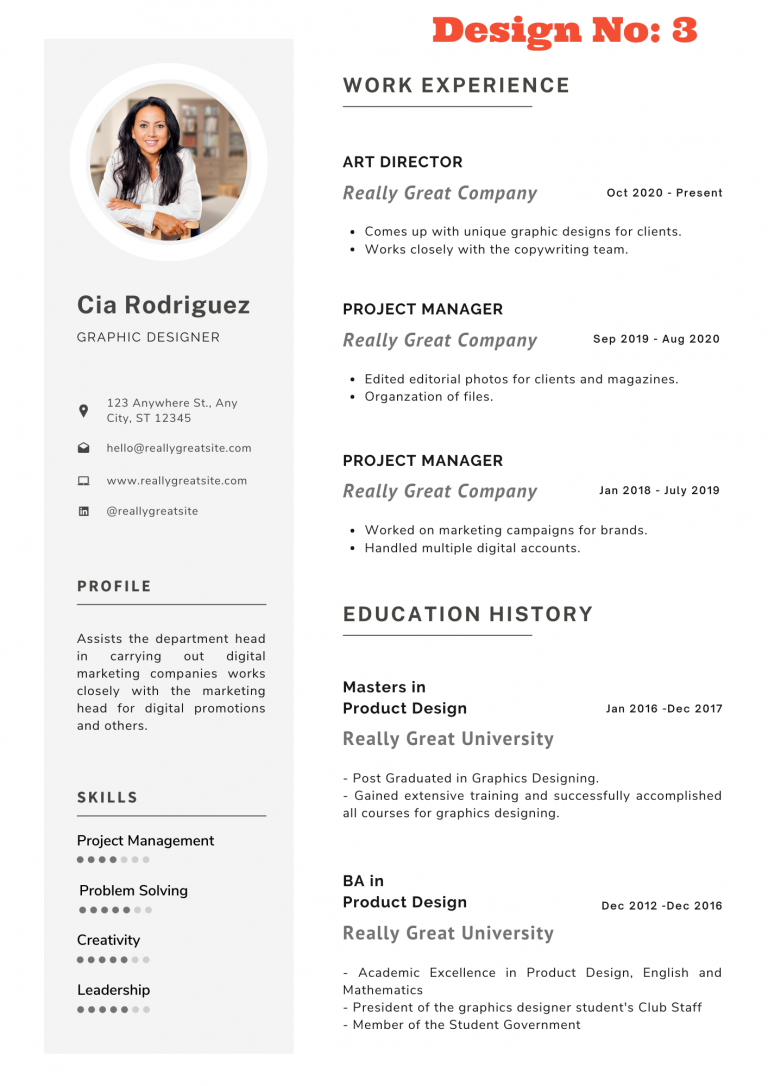 Template Design – Buat CV/Resume Kekinian